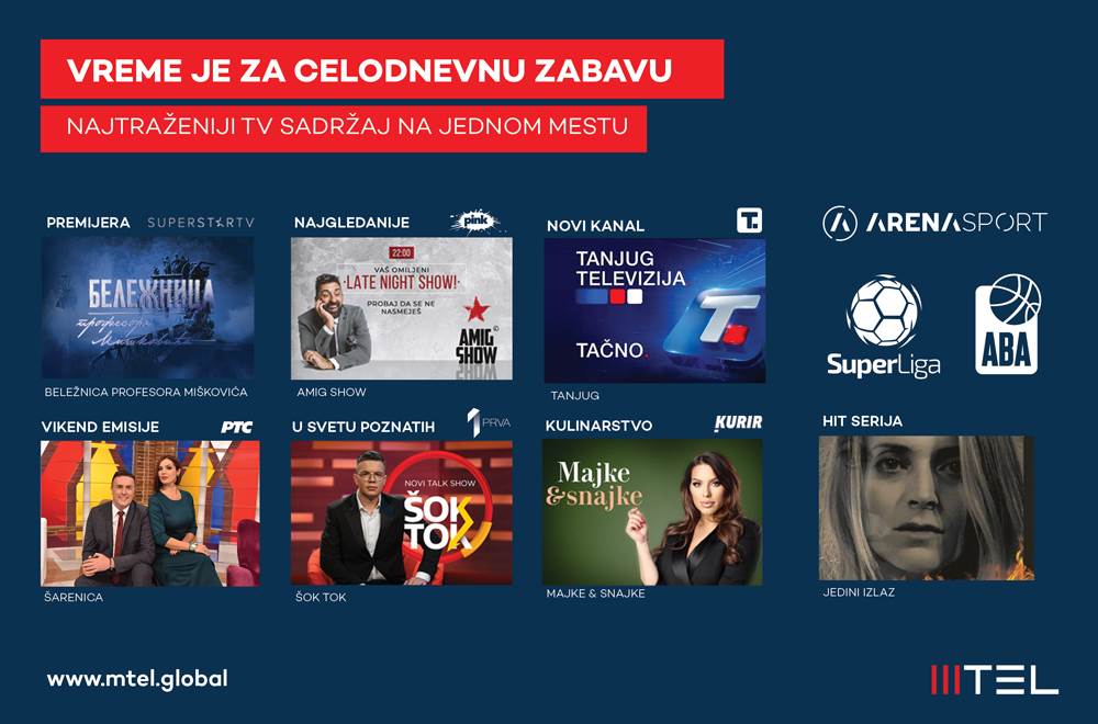 mtel tv najtrazeniji tv sadrzaj na svim uredjajima po super ceni | Mondo