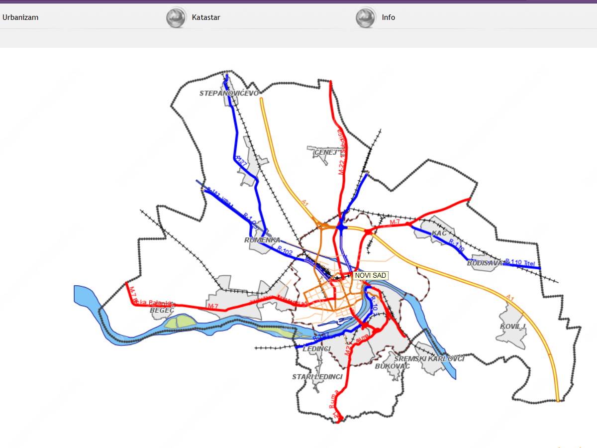 GIS portal grad Novi Sad | Mondo