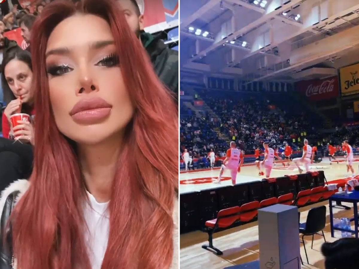 Ivana Nikolić na utakmici Crvene zvezde u prvim redovima | Mondo
