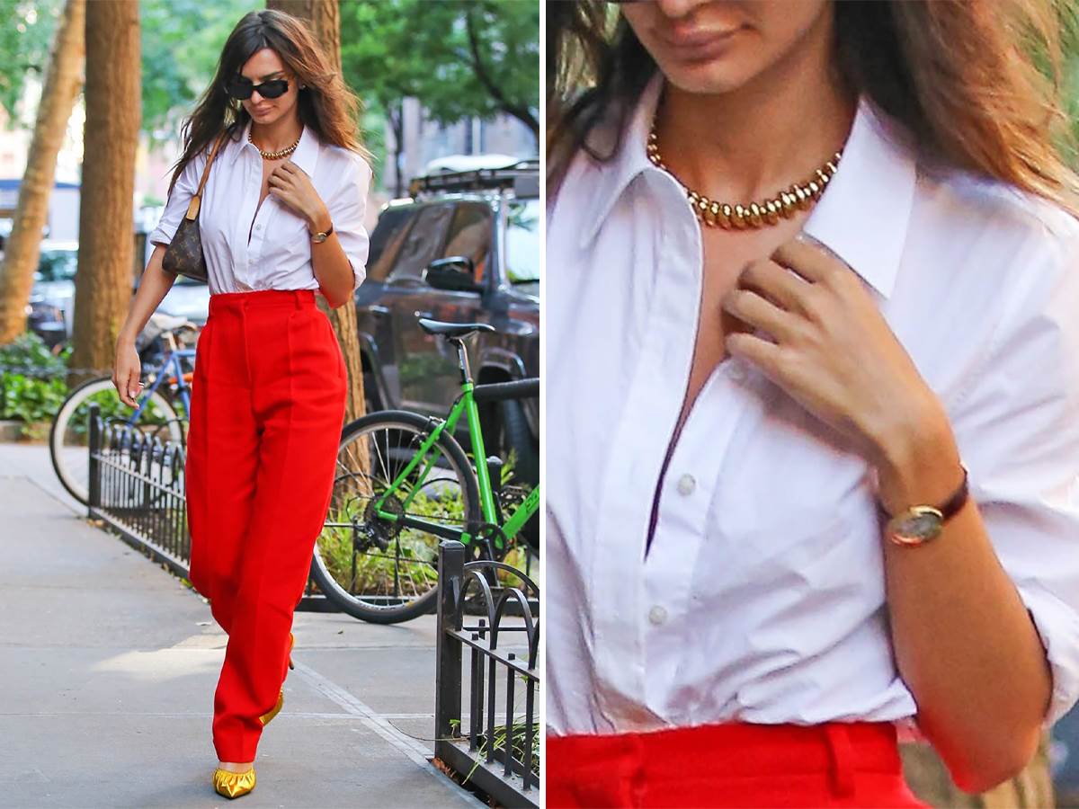 Emili Ratajkovski u crvenim pantalonama skinula burmu | Mondo