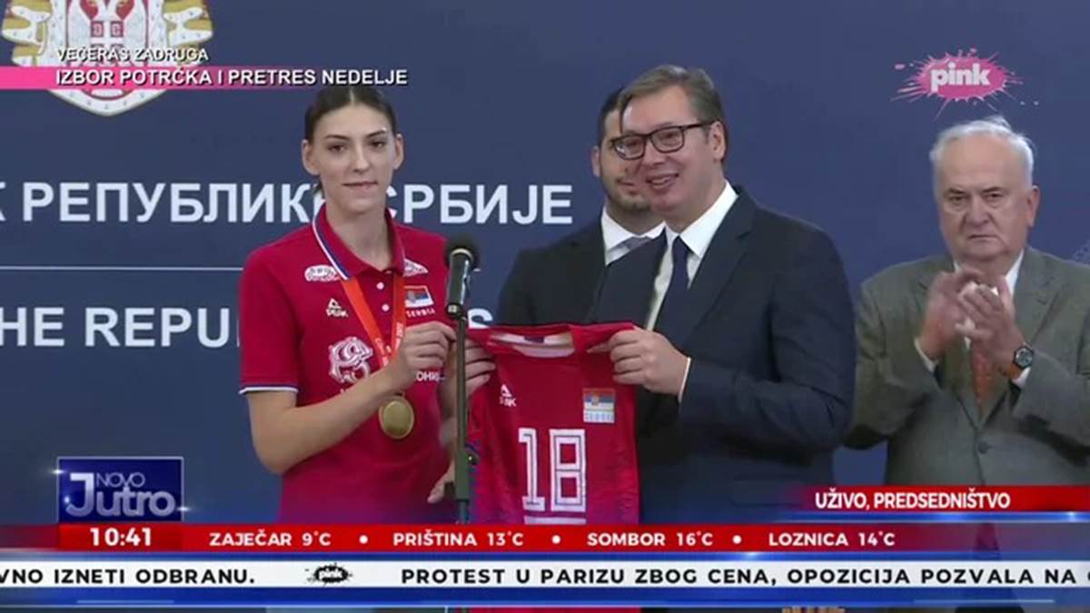 Zlatne odbojkašice kod predsednika Aleksandra Vučića | Mondo