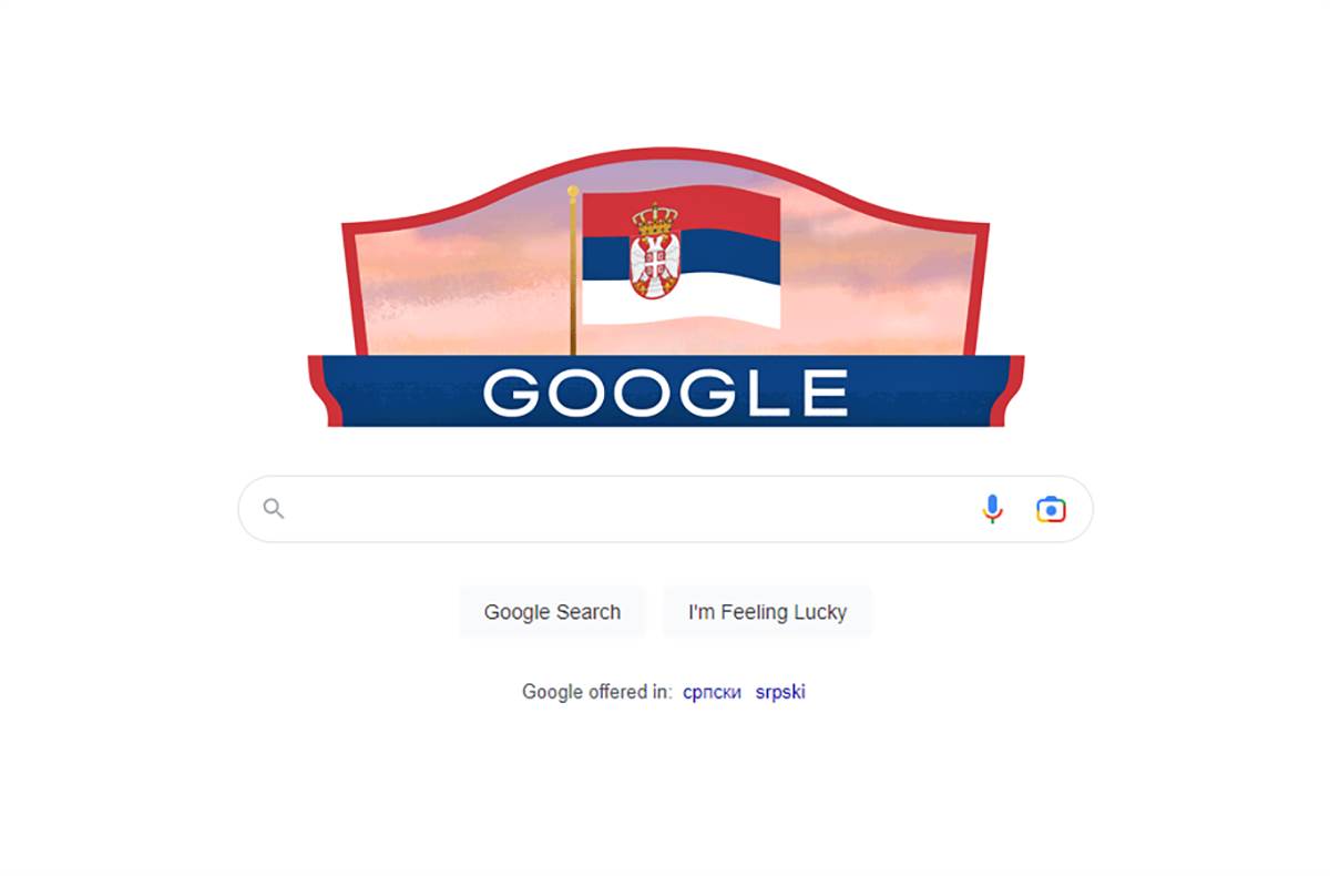 Srpska trobojka na "Guglu" | Mondo
