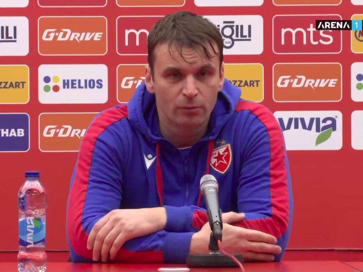 Konferencija Crvene zvezde uživo prenos Miloš Milojević pred Partizan ...