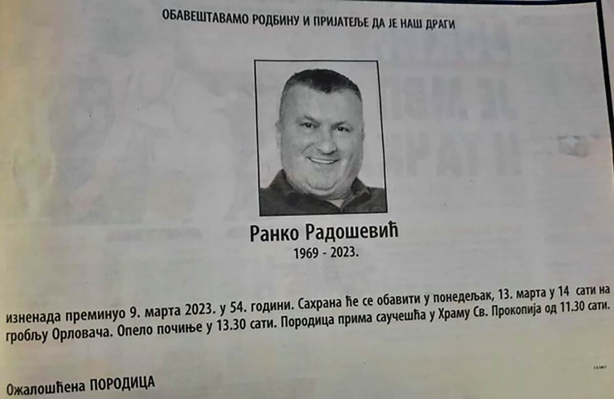 Čitulja za Eskobara | Mondo