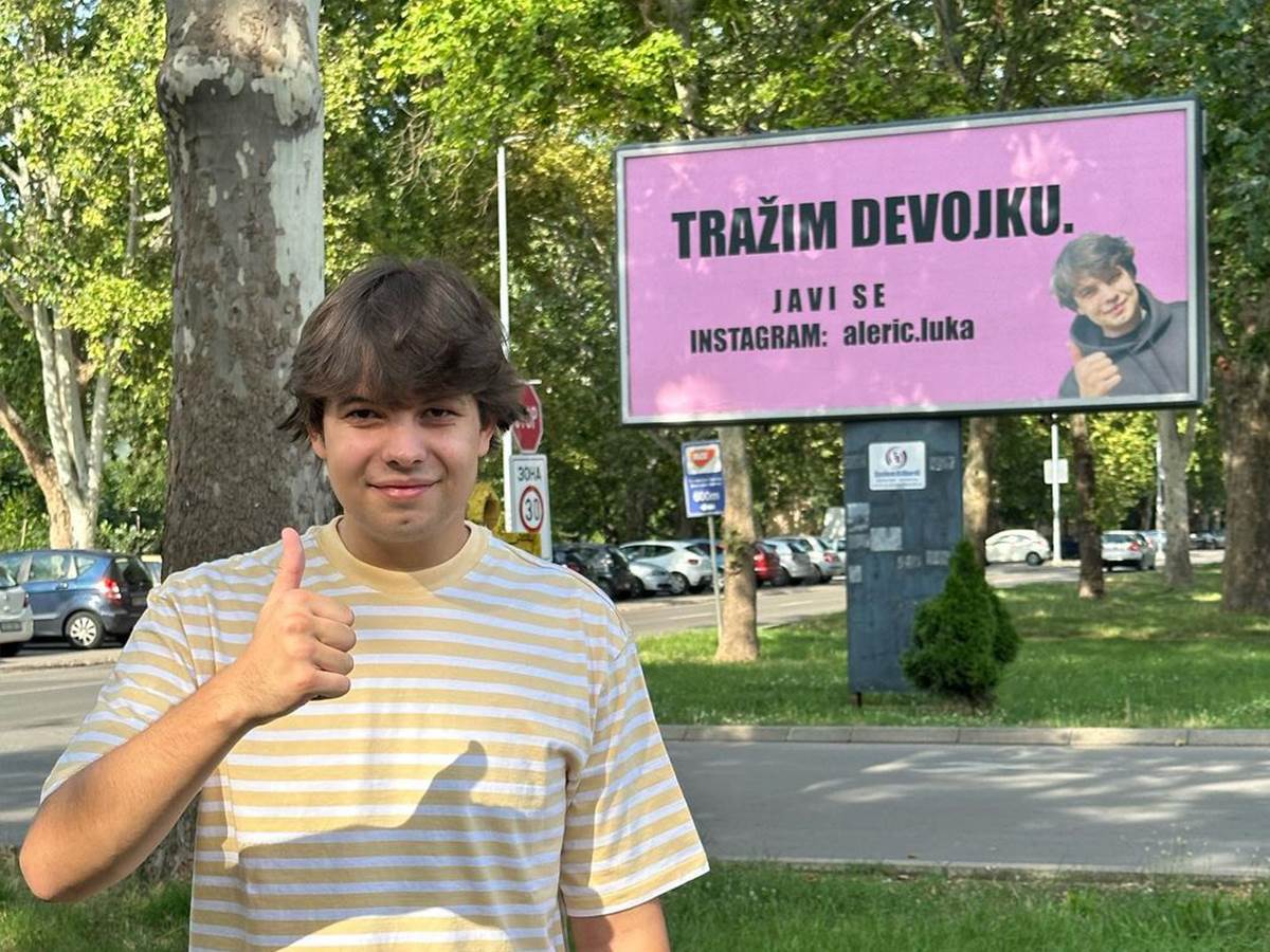 Luka Alerić tiktoker traži devojku preko bilborda | Mondo