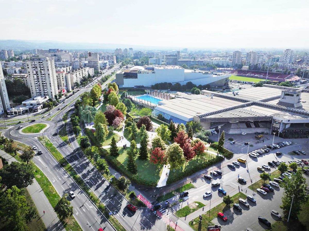 Novi park kod hale SPENS u Novom Sadu | Mondo