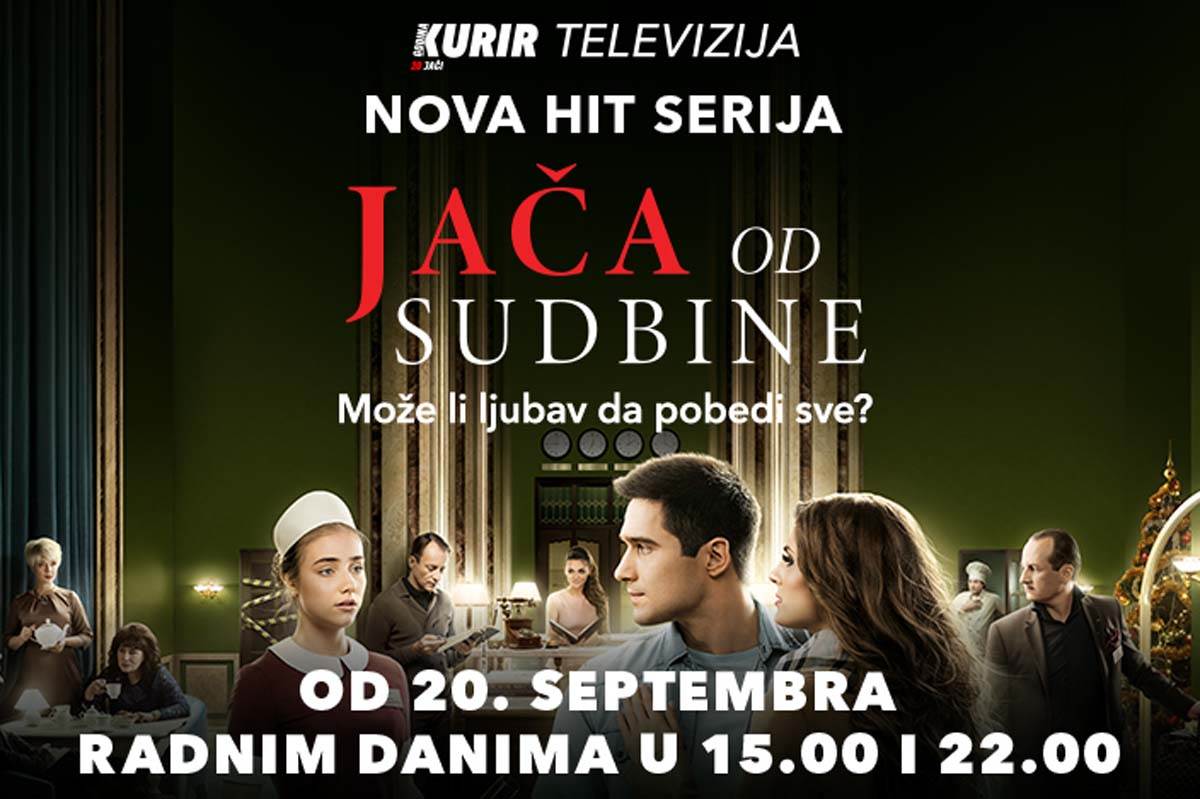 "Jača od sudbine" je nova uzbudljiva serija koja će ove jeseni prikovati gledaoce kraj tv ekrana ...