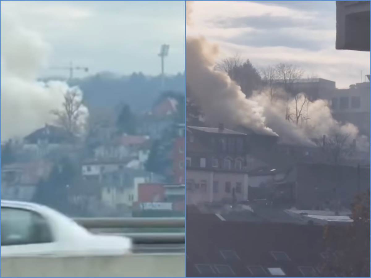 Snimci požara na Senjaku | Mondo