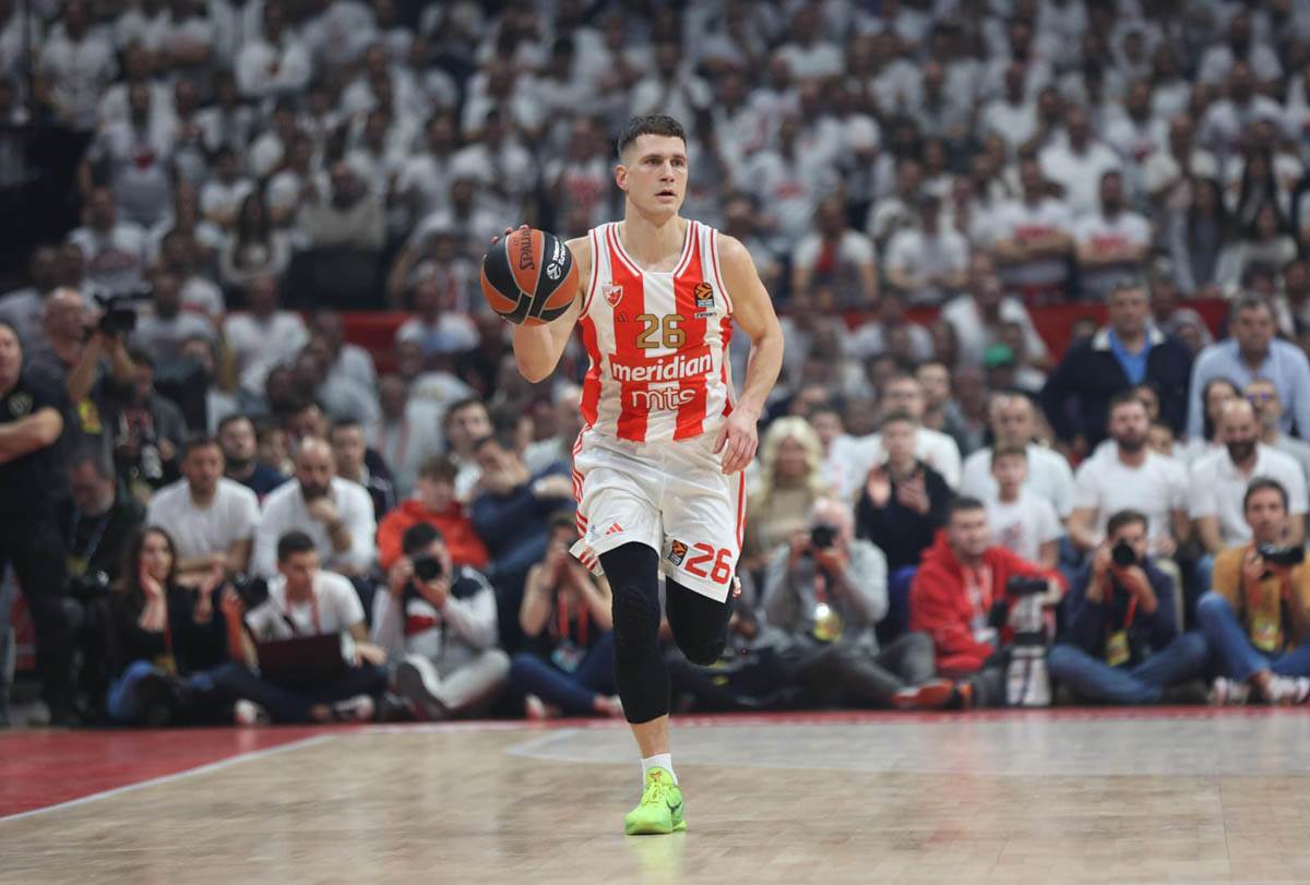 Crvena zvezde Partizan koreografija bele i crvene majice Evroliga ...