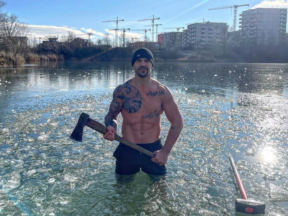Aleksandar Rakić sa sekirom u ledenoj vodi pred UFC meč | Mondo