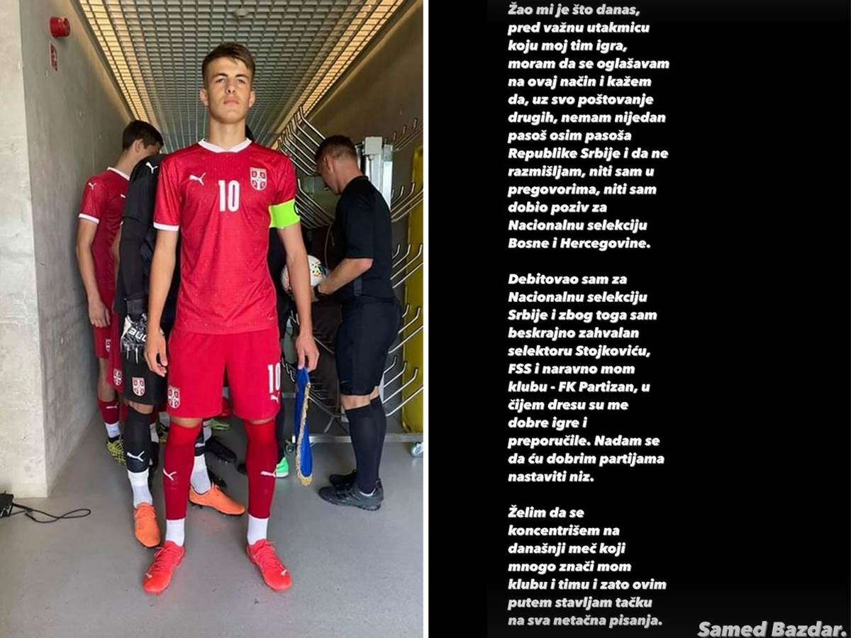 Samed Baždar igra samo za Srbiju | Mondo