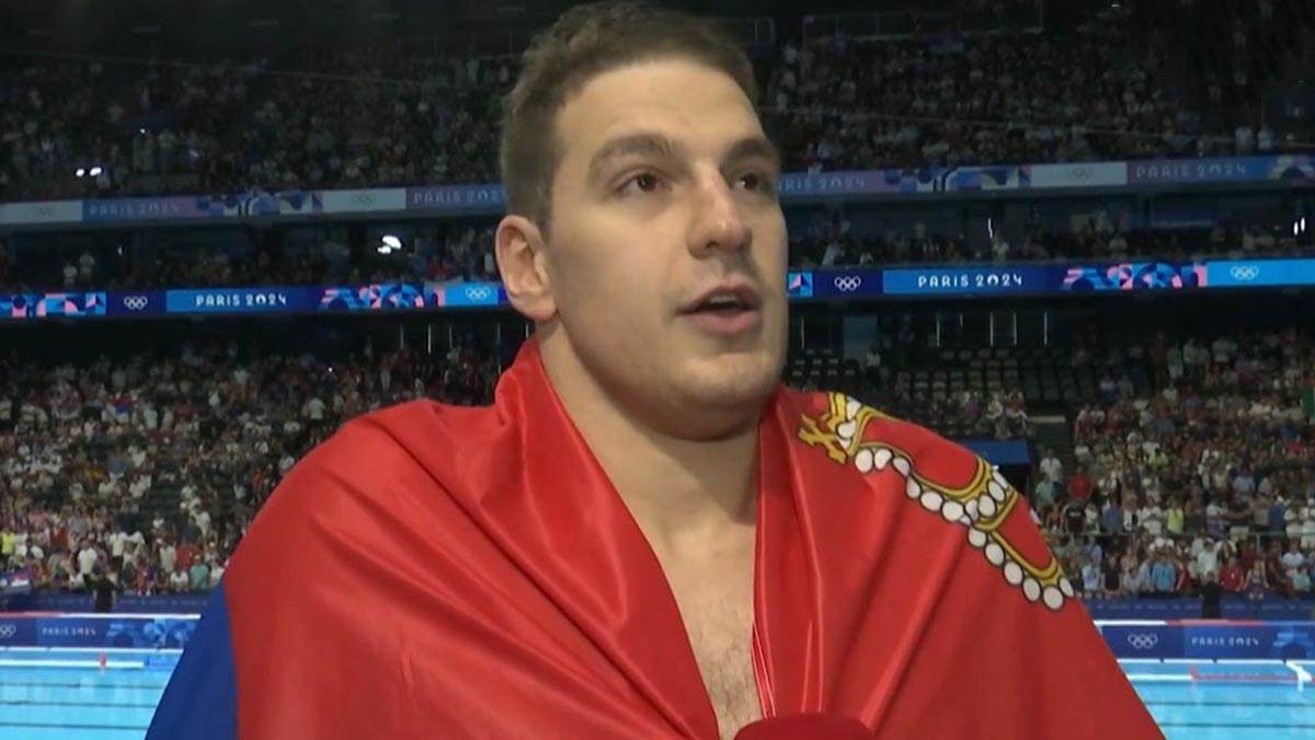 Nikola Jakšić ogrnuo srpsku trobojku i dao izjavu posle olimpijskog ...