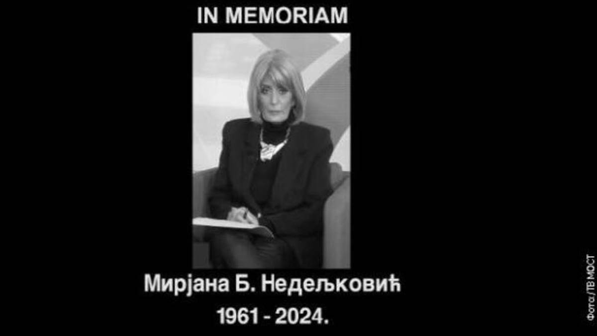 Preminula novinarka RTS Mirjana Nedeljković | Mondo