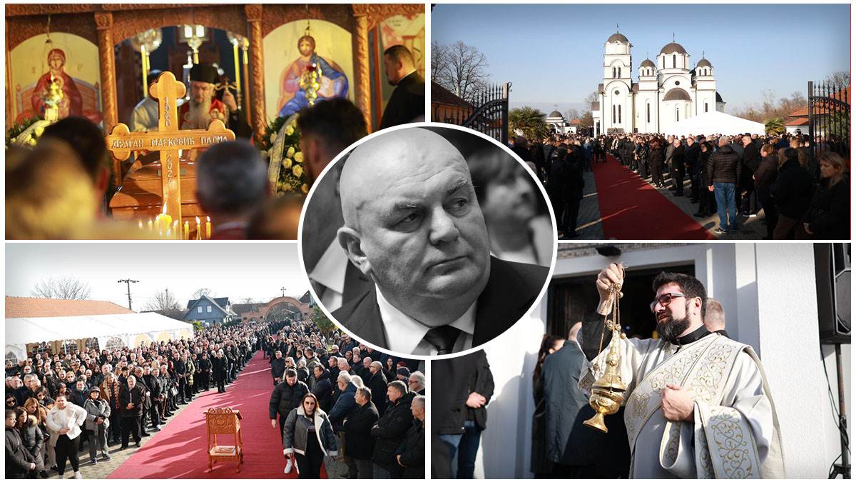 Sahrana Dragana Markovića Palme u rodnom Končarevu: Supruga i sinovi ...