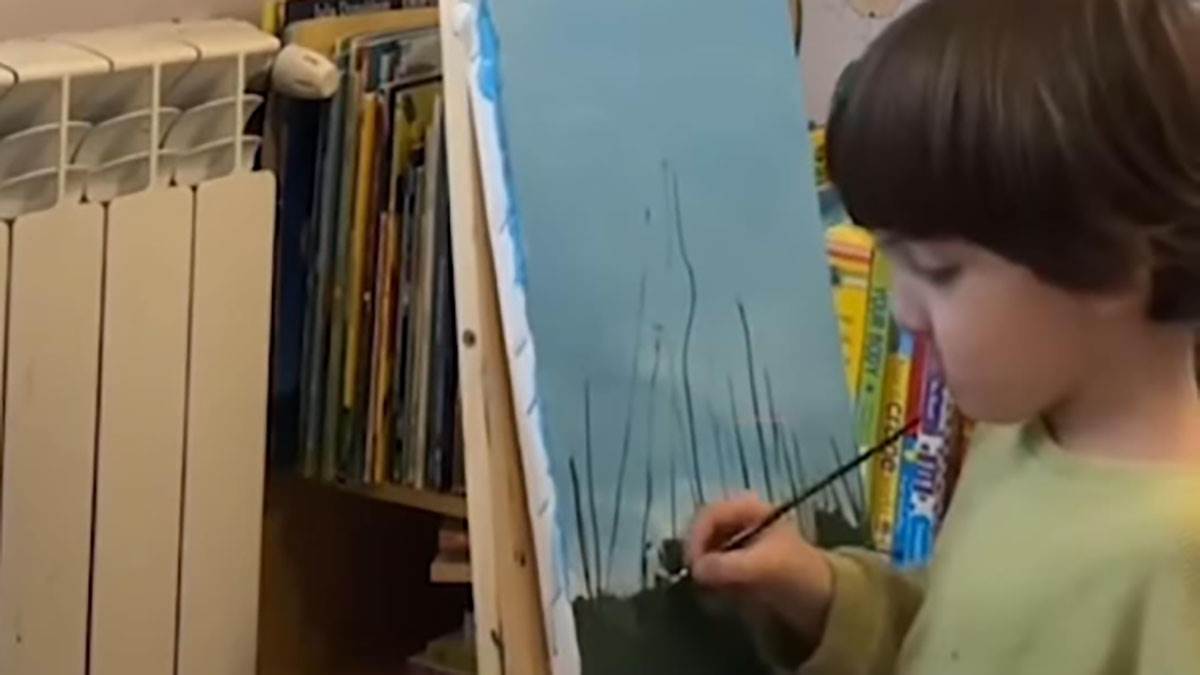 Dečak od 3 godine slika na osnovu sećanja | Mondo