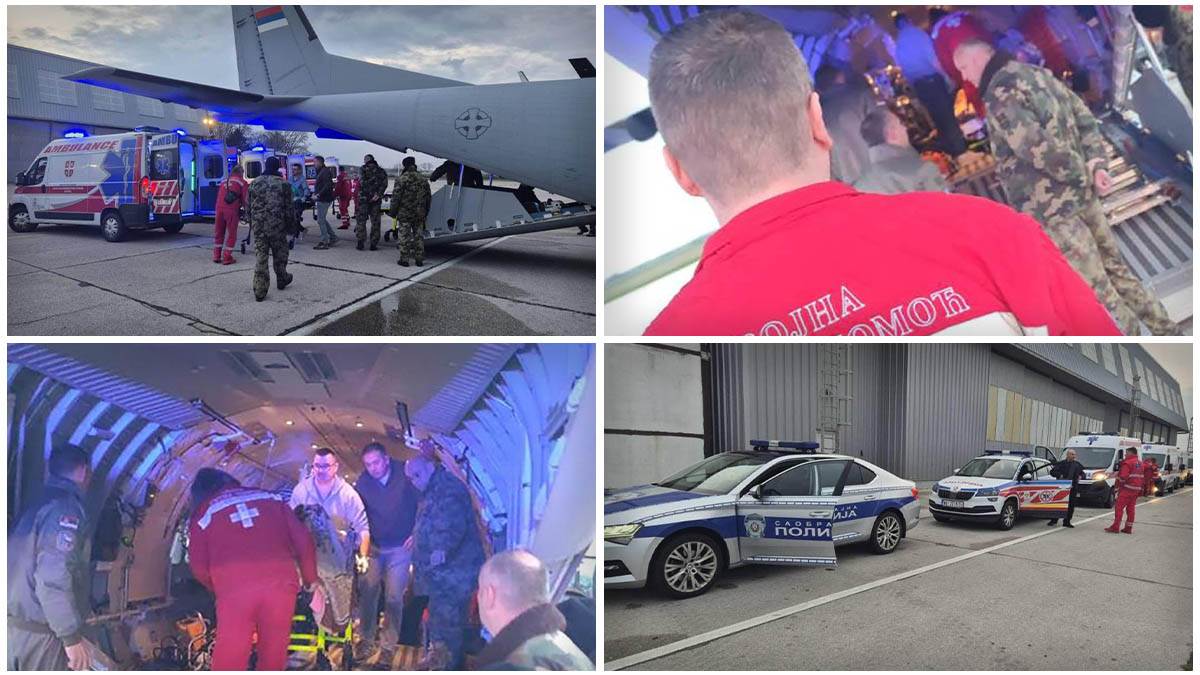 Još povređenih iz diskoteke u Kočanima stiglo u Beograd: Avion sleteo u Batajnicu, svi prebačeni ...