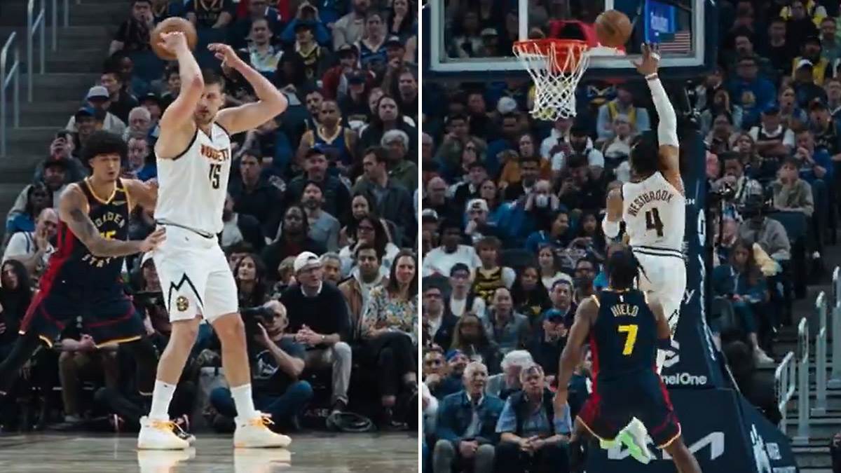 Nikola Jokić asistencija iza leđa za Vestbruka | Mondo