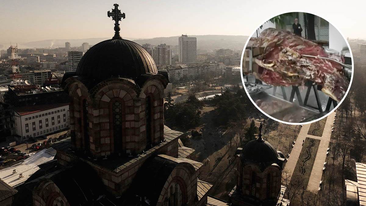 Ispred Crkve Svetog Marka se na Markovdan peče vo | Mondo