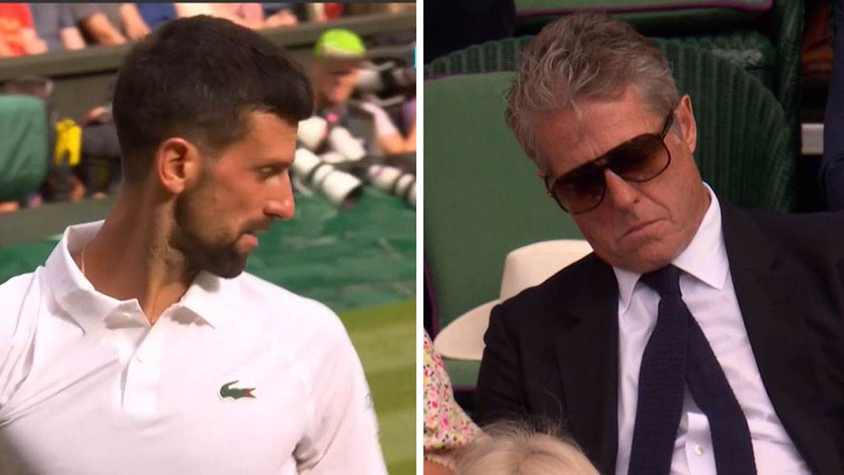 Hju Grant spava na meču Novaka Đokovića | Mondo