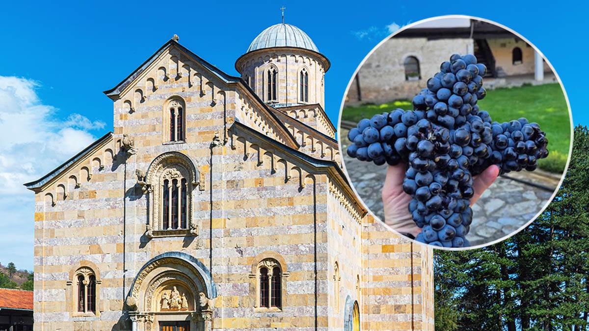 Monasi manastira Visoki Dečani podelili fotografiju grozda u obliku ...