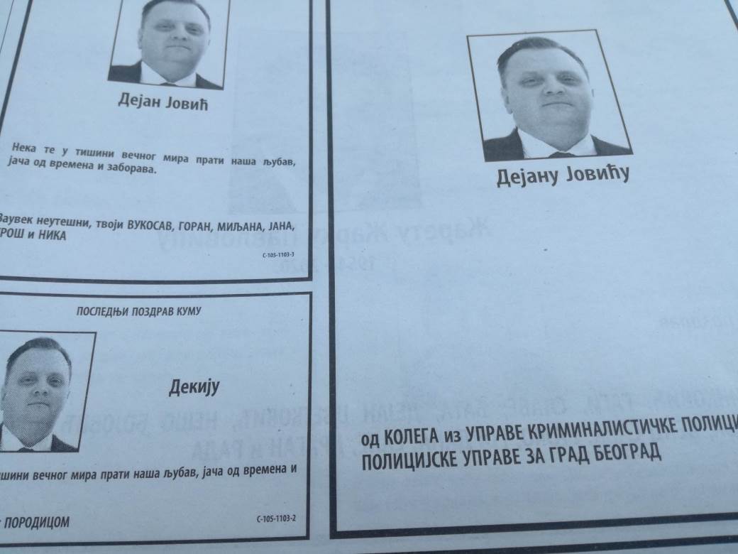 Dejan Jović policija korona virus najnovije vesti umro | Mondo