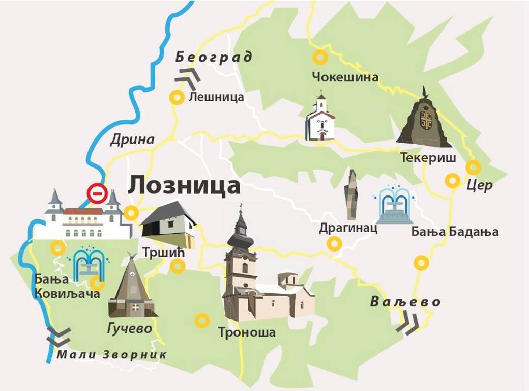 loznica turizam zapadna srbija banja koviljaca gucevo cer drina | Mondo