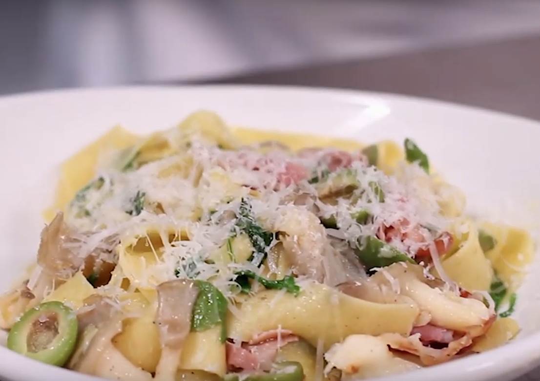 bukovace recepti testenina s pecurkama i prsutom | Mondo