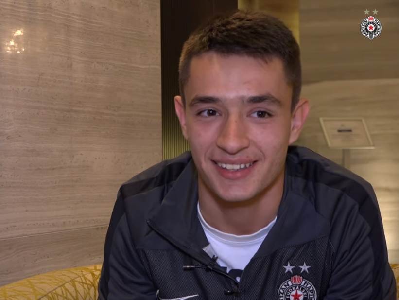 vanja vlahovic fk partizan pripreme prvi put seniorski tim omladinac ...