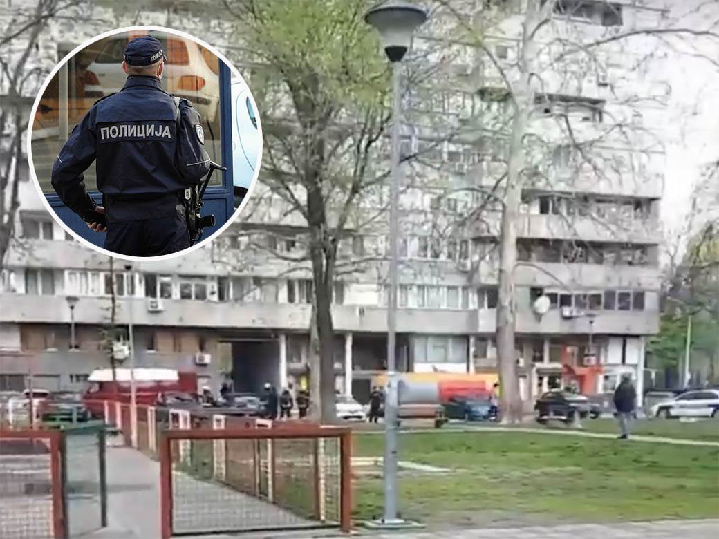 novi beograd muskrac pretio samoubistvom skokom sa zgrade svadja ...